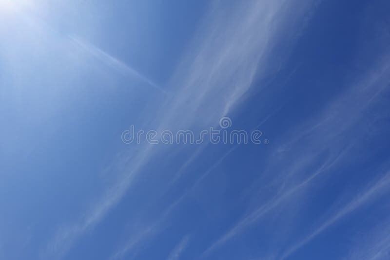 Blue sky with light clouds stock photo. Image of blue - 254674466