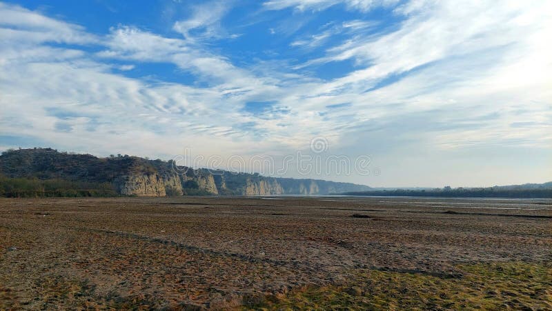 Blue Sky with Light Clouds Village Life Beauty Stock Photo - Image of ...