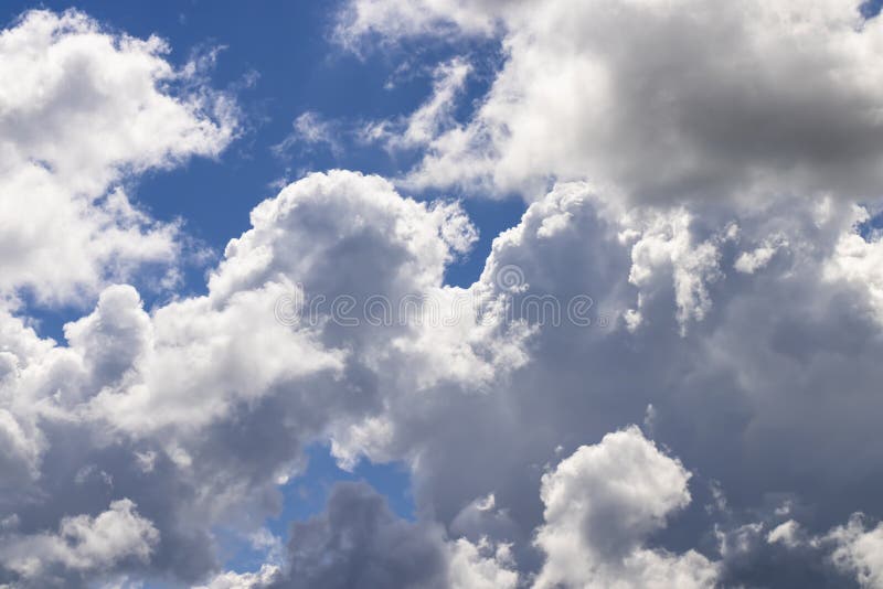 Blue Sky with Light Clouds in Windy Weather Stock Image - Image of ...