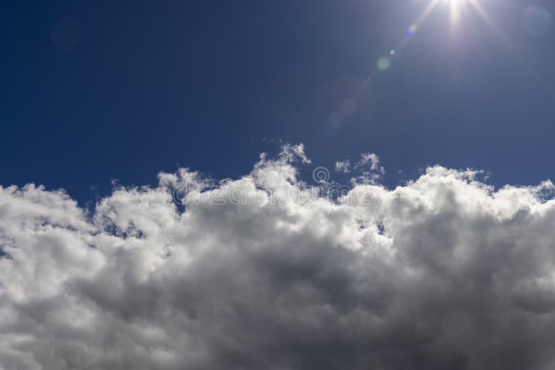 Blue Sky with Light Clouds in Windy Weather Stock Image - Image of ...