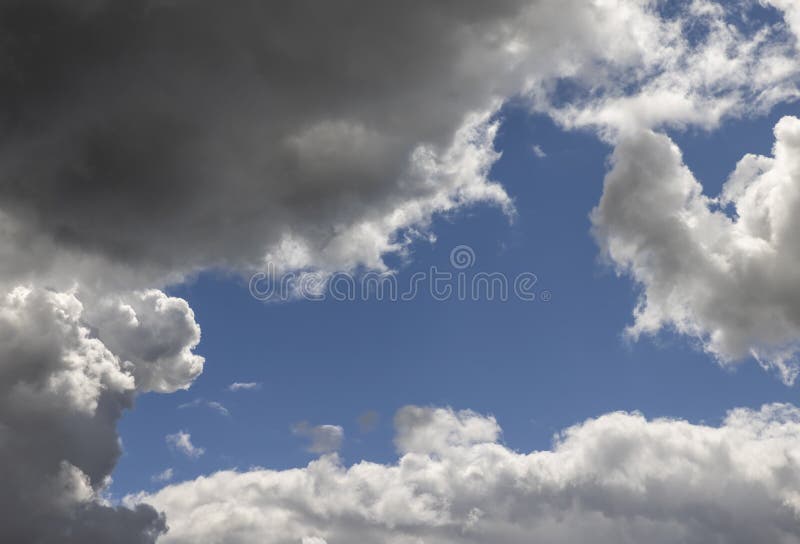 Blue Sky with Light Clouds in Windy Weather Stock Image - Image of ...