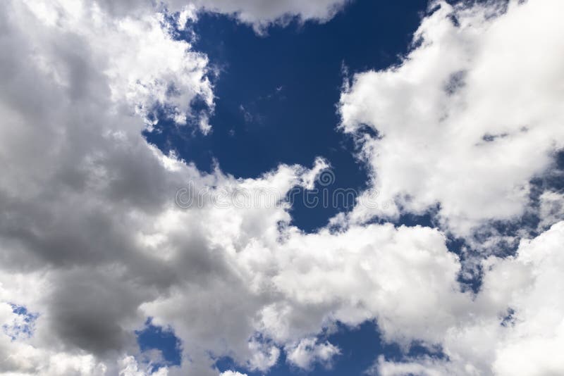 Blue Sky with Light Clouds in Windy Weather Stock Image - Image of wind ...
