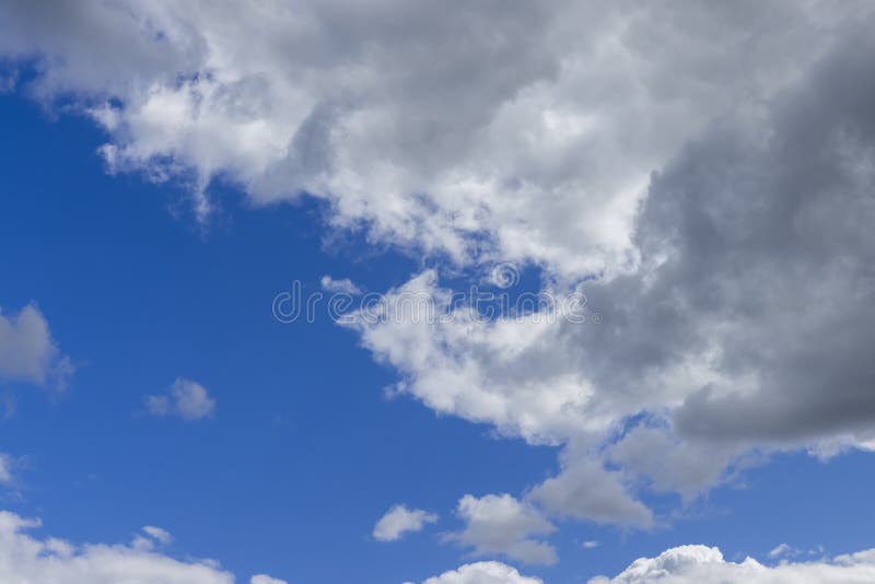 Blue Sky with Light Clouds in Windy Weather Stock Image - Image of ...