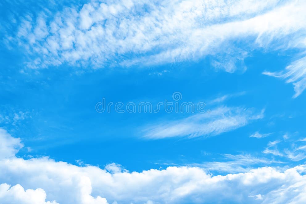 Blue Sky with Light Haze Effect Stock Image - Image of blue, cloudscape ...