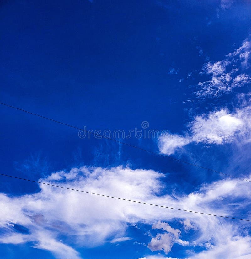 The Blue Sky Looks Like an Ocean Stock Image - Image of looks, ocean ...