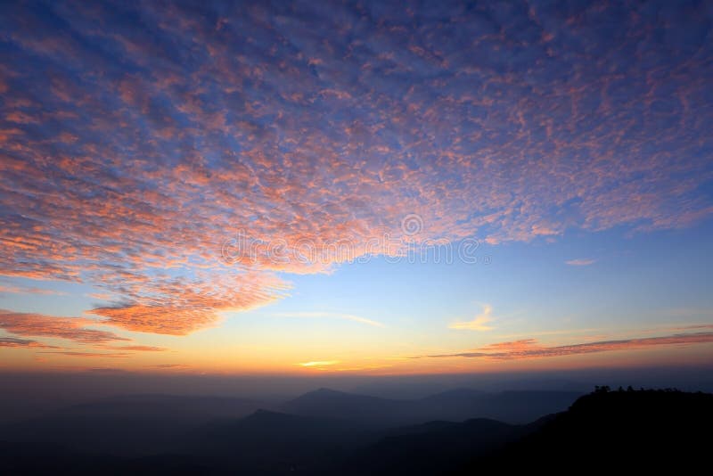 Blue sky with mist stock photo. Image of beautiful, kuensel - 82544336