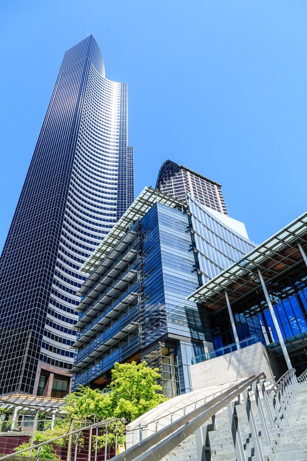 Modern Towers in Seattle stock photo. Image of modern - 99350396