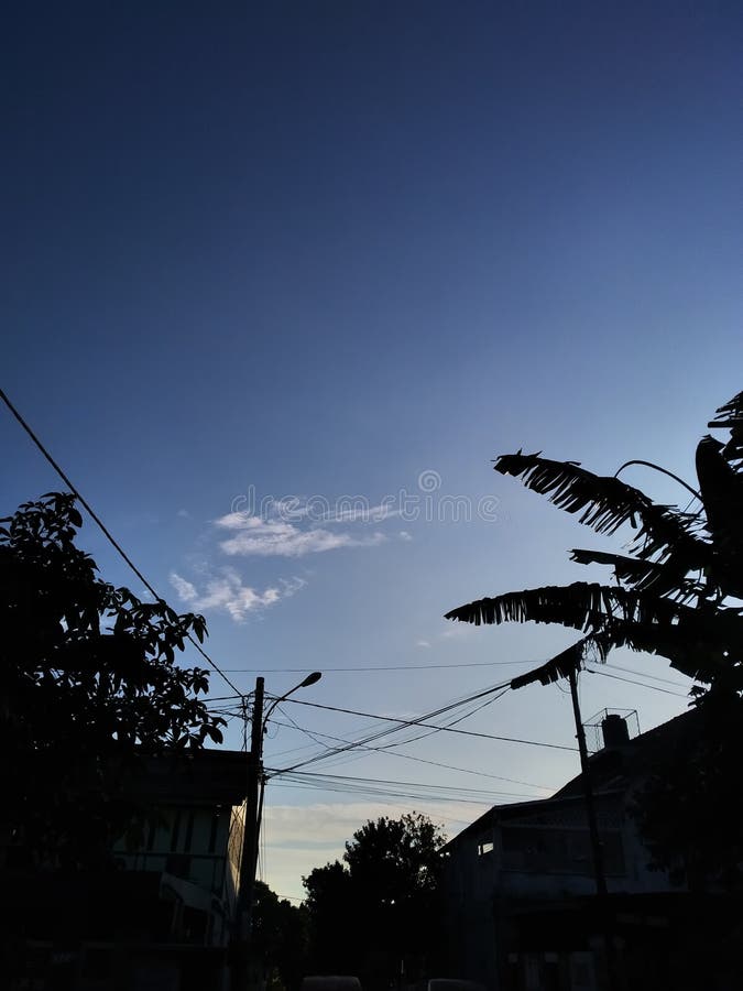 A Blue Sky in Morning ,with a Good Vibe Stock Photo - Image of blue ...