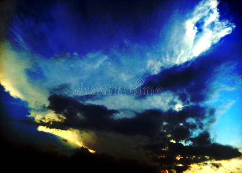 Blue Sky in the Morning when the Sun Rises Stock Photo - Image of blue ...