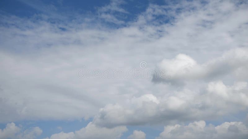 Blue Sky with Moving Clouds. Environment. Stock Video - Video of color ...