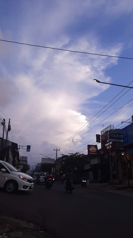 Blue Sky with Nice Heavy Clouds Stock Photo - Image of heavy, cloudy ...