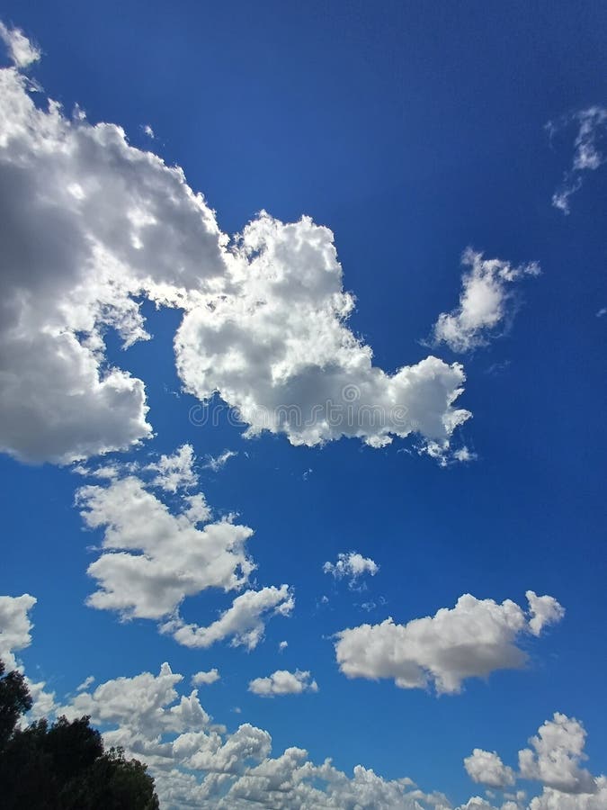 Blue Sky in the Noon Makes Felling Hot Stock Photo - Image of noon ...