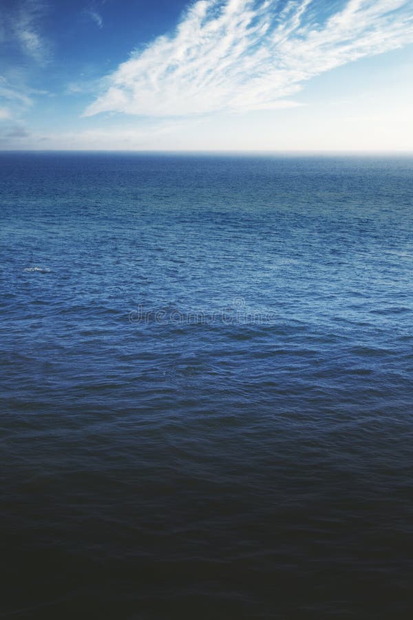 Blue sky and ocean stock photo. Image of concept, environment - 121391186