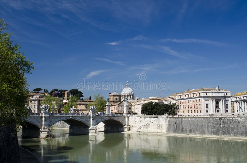 The blue sky over Rome stock image. Image of ancient - 30565677