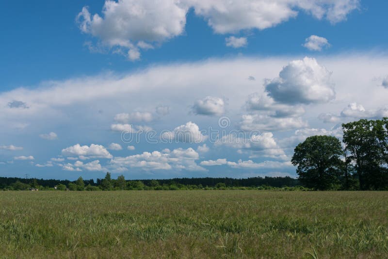 Clouds On A Blue Sky On A Partly Cloudy Day Stock Photo - Image of ...