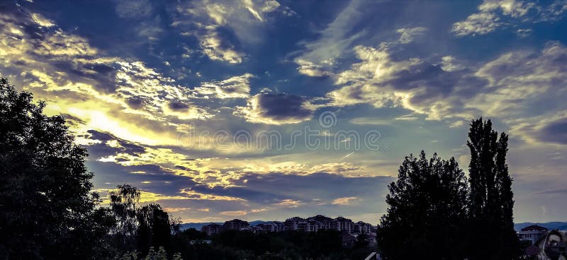 Blue sky stock photo. Image of photoshop, adobe, edit - 125291932