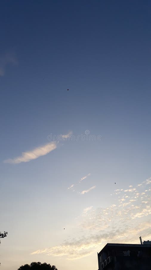 The Blue Sky in Portrait Mode Stock Photo - Image of wave, reflection ...
