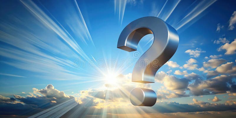 A Blue Sky Question Mark Inspiring Exploration and the Search for ...