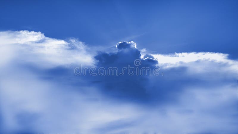 Blue Sky after Rain Background Stock Image - Image of religion, nature ...