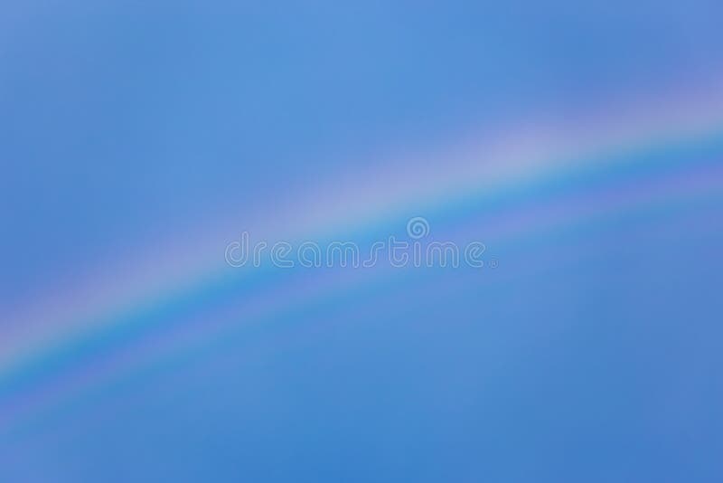 Blue Sky Rainbow Very Bright Rainbow Flashy Colors Stock Photos - Free ...