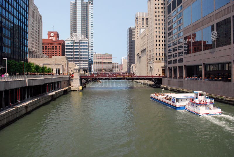Chicago river ferry editorial stock photo. Image of ferry - 109999733