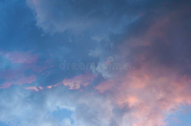 Blue Sky with Red Hues at Sunset Sunset Stock Photo - Image of nature ...