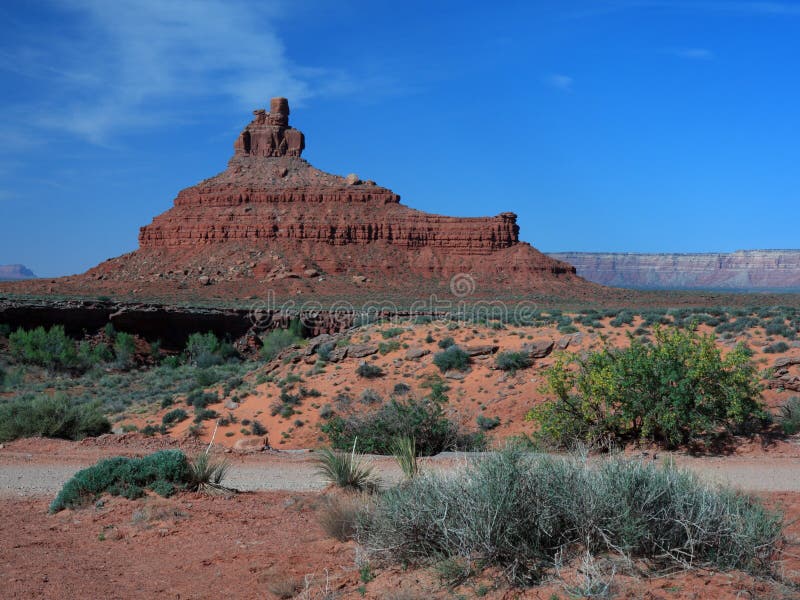 Blue Sky and Red Sandstone Formation in Utah Stock Photo - Image of ...