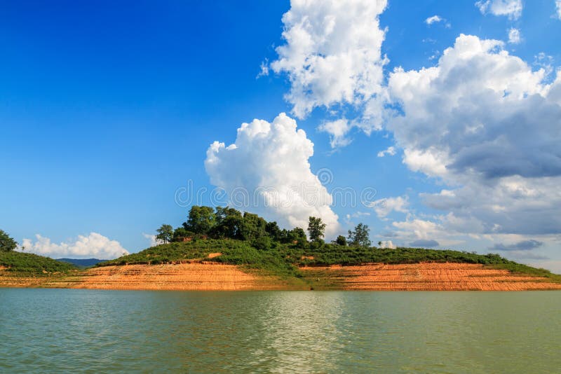 Blue sky and river stock photo. Image of forest, nature - 82638704