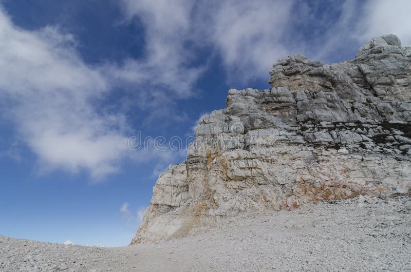 Blue sky and rocks. stock photo. Image of dramatic, nature - 128014114