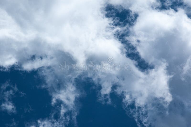 Blue Sky Saturated with Clouds Stock Photo - Image of atmosphere, space ...
