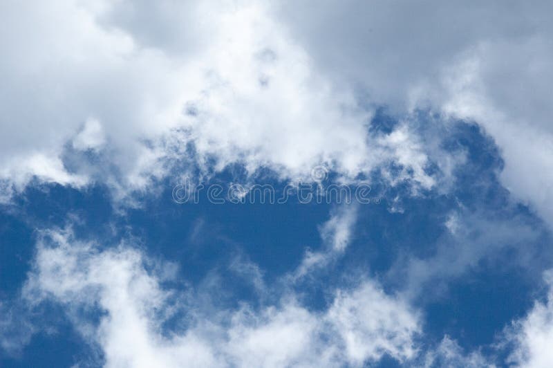 Blue Sky Saturated with Clouds Stock Image - Image of beauty, front ...