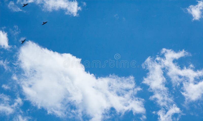 Blue Sky Saturated with Clouds Stock Photo - Image of atmosphere, space ...