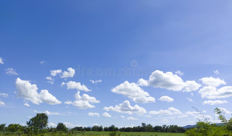 Blue Sky Scape in the Afternoon Stock Photo - Image of background ...