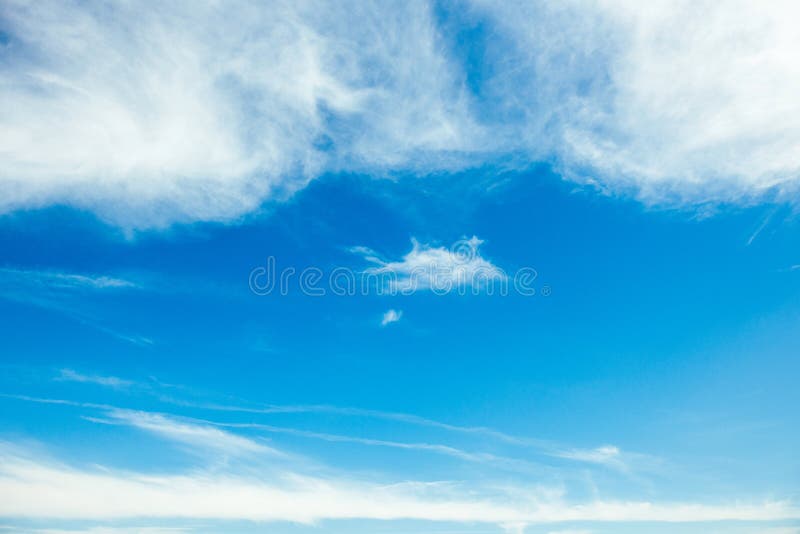 Blue Sky with Scattered Clouds Stock Photo - Image of city, horizon ...