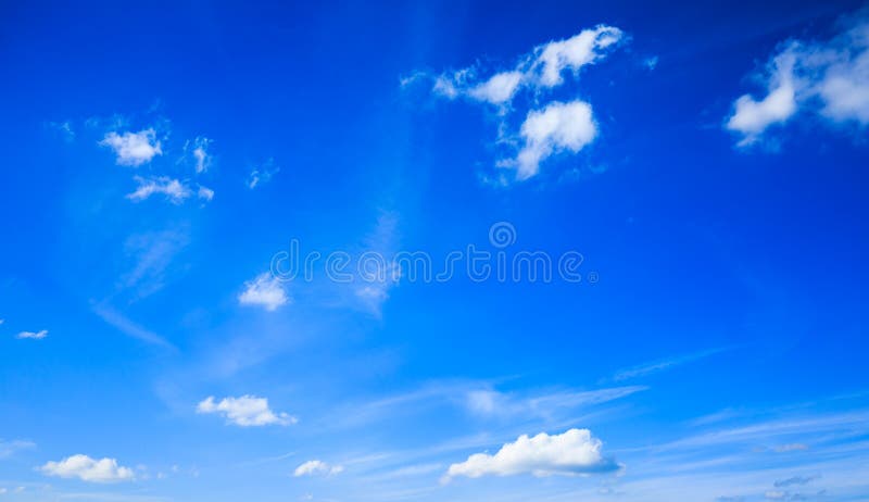 Blue sky with small clouds stock image. Image of season - 68943667