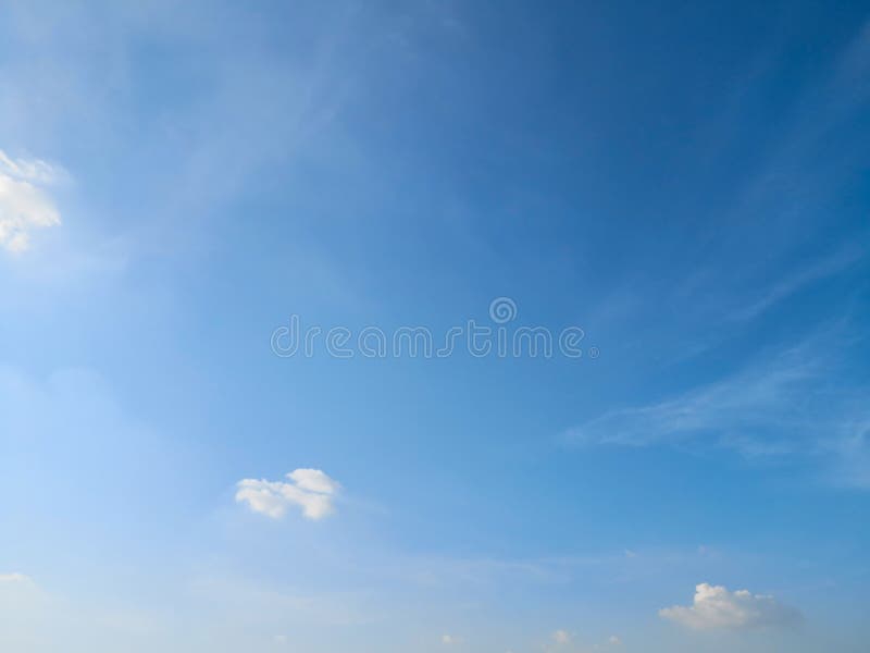 Blue Sky with Smooth Clouds Background Stock Image - Image of backdrop ...