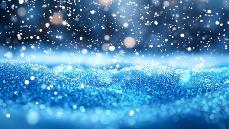 A Blue Sky with Snow Falling on it Stock Footage - Video of glamour ...