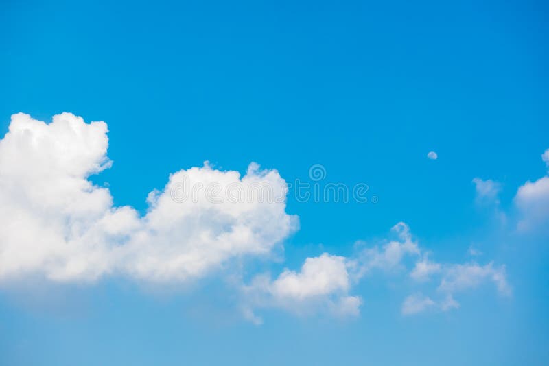 Blue Sky with Soft Cloud Background Stock Photo - Image of natural ...