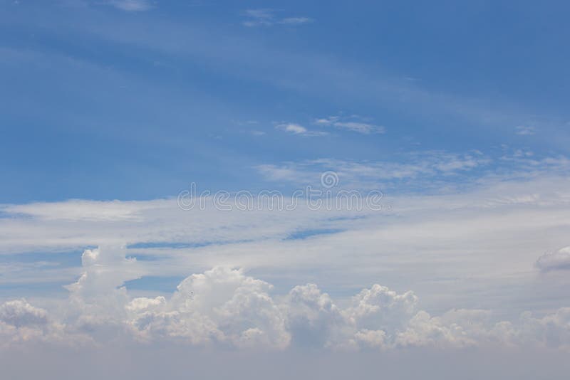 Blue Sky and Soft Cloud on Freedom Day Stock Photo - Image of daylight ...