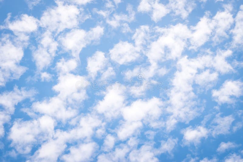 Blue Sky with Soft Clouds Background Stock Image - Image of sunny ...
