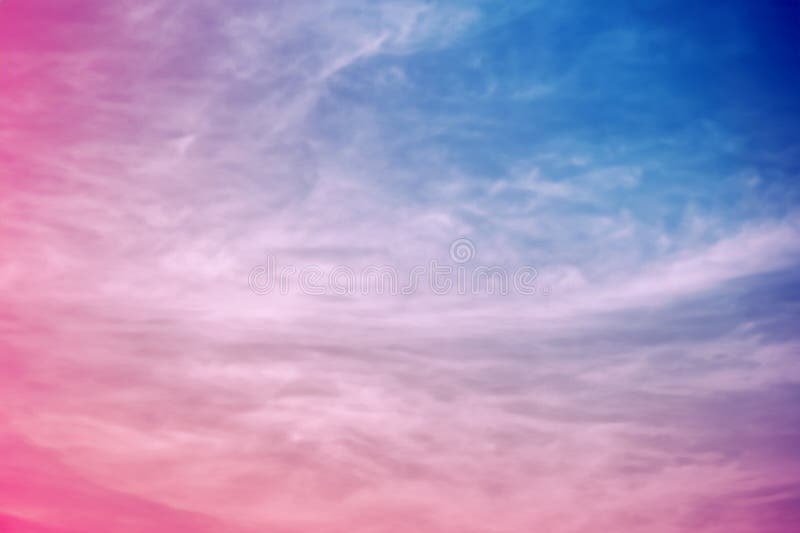 Blue Sky and Soft Clouds Processed with a Color Filter Stock Photo ...