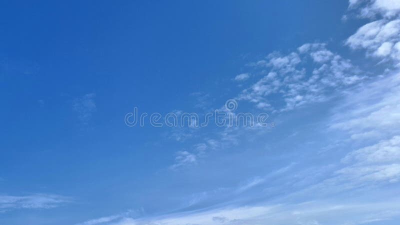 Blue Sky with Some Clouds Blown by the Wind into a Beautiful Shale ...