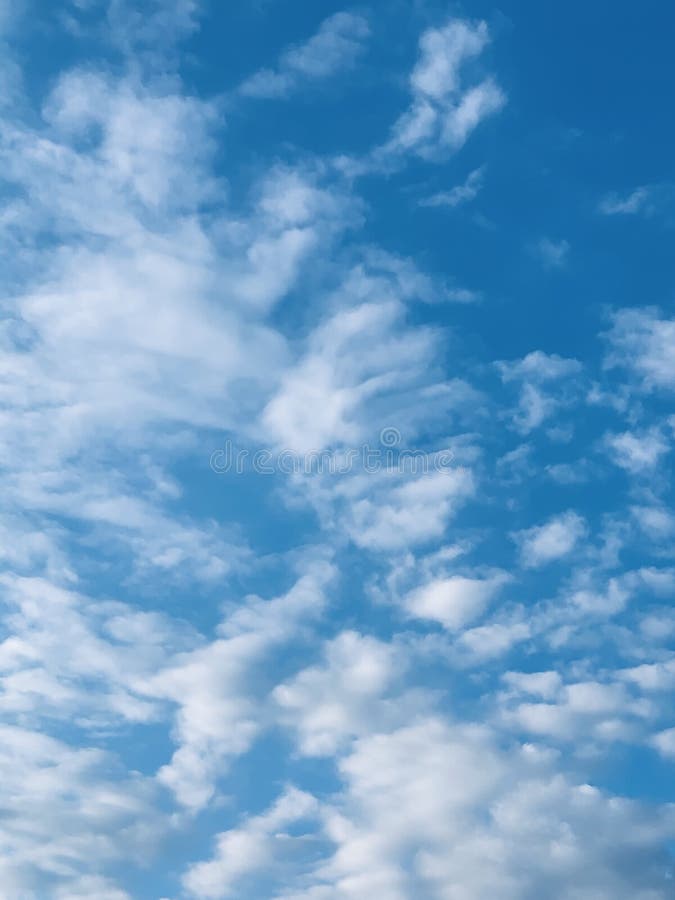 Blue sky stock image. Image of blue, spring, sunny, nature - 182628513