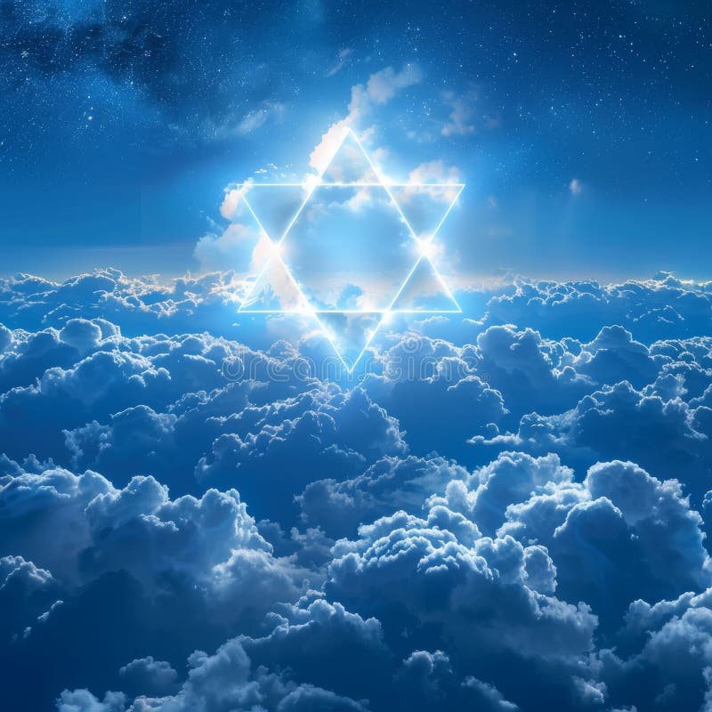 A Blue Sky with a Star in the Middle Stock Photo - Image of color ...