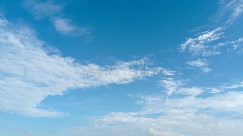 Blue Sky on a Sunny Day with Few Clouds Stock Photo - Image of coast ...