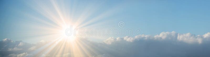 Blue Sky during a Sunny Day with Sunlight Stock Photo - Image of ...