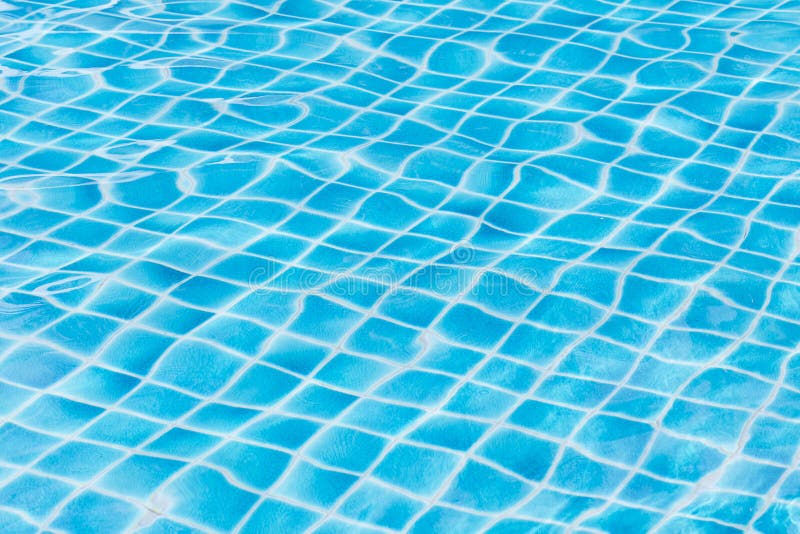Blue Sky Swimming Pool Water Texture Reflection. Stock Photo - Image of ...