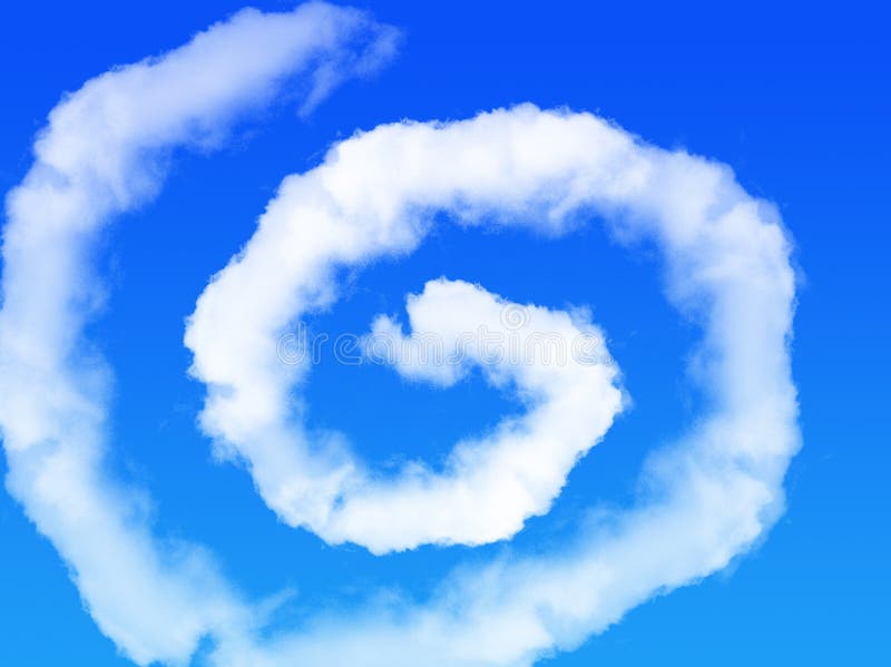 Blue Sky with Swirl Cloud Shape Stock Image - Image of daylight, nature ...