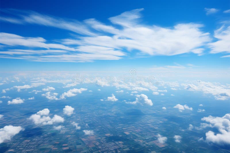 Blue Sky Texture Featuring Soft, Cloud Inspired Elements Stock ...