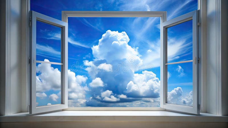Blue Sky with ThickSkyward Dreams - Generative AI Stock Photo - Image ...